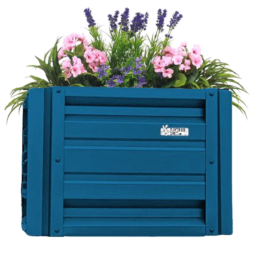 2 x 2 Square Metal Planter Box Durable Raised Garden Bed in Galvalume ...