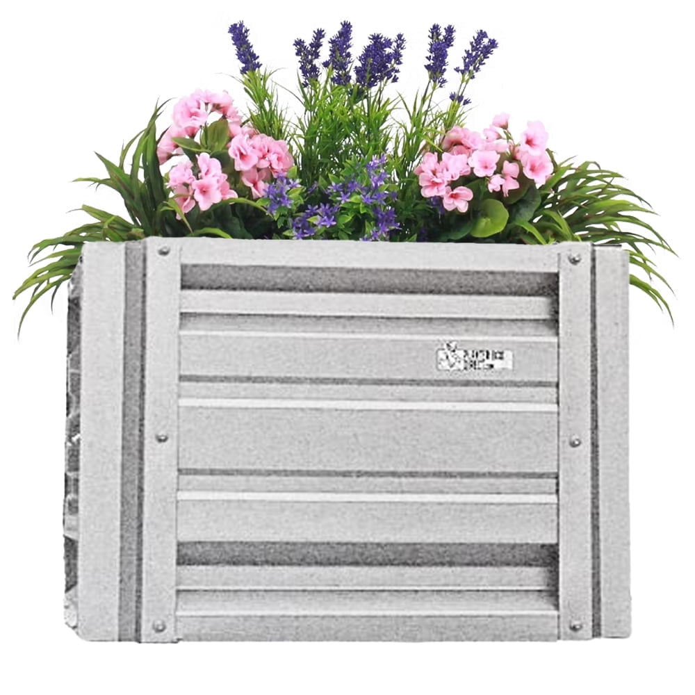 2 x 2 Square Metal Planter Box Durable Raised Garden Bed in Galvalume ...