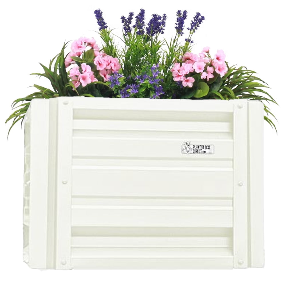 2 x 2 Square Metal Planter Box Durable Raised Garden Bed in Galvalume ...