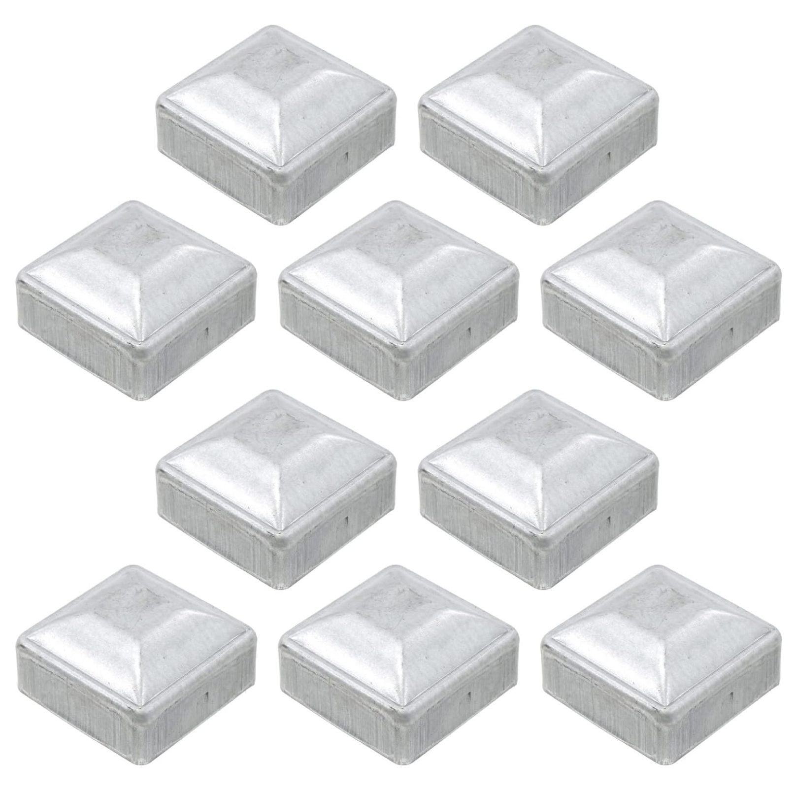 2" x 2" Square Pressed Steel Dome Galvanized Steel (10 Pack) - Walmart.com