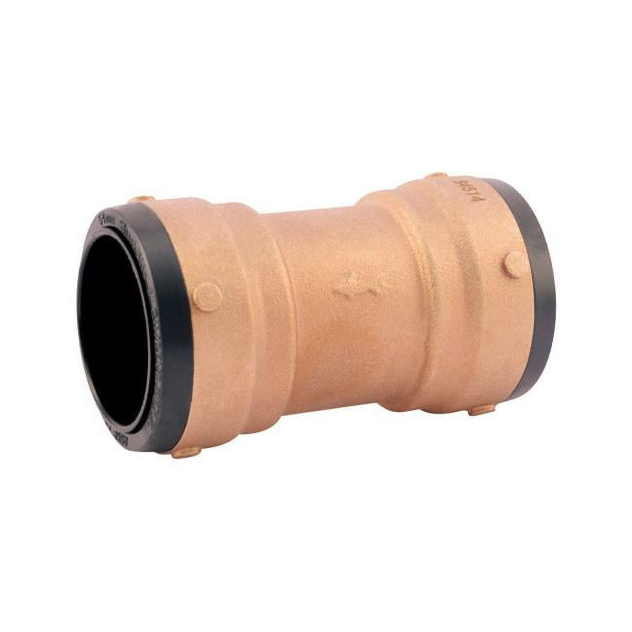 2 x 2 in. Dia. Brass CTS Push Fittings Coupling - Walmart.com