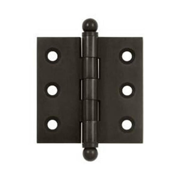 2 x 2 in. Hinge with Ball Tips- Oil Rubbed Bronze - Solid - Walmart.com