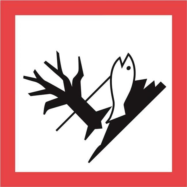 2 x 2 in. Pictogram - Environment Labels, Red, White & Black - Roll of ...