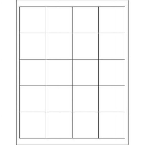 2 x 2 in. Weather-Resistant Laser Labels - Pack of 2000 - Walmart.com