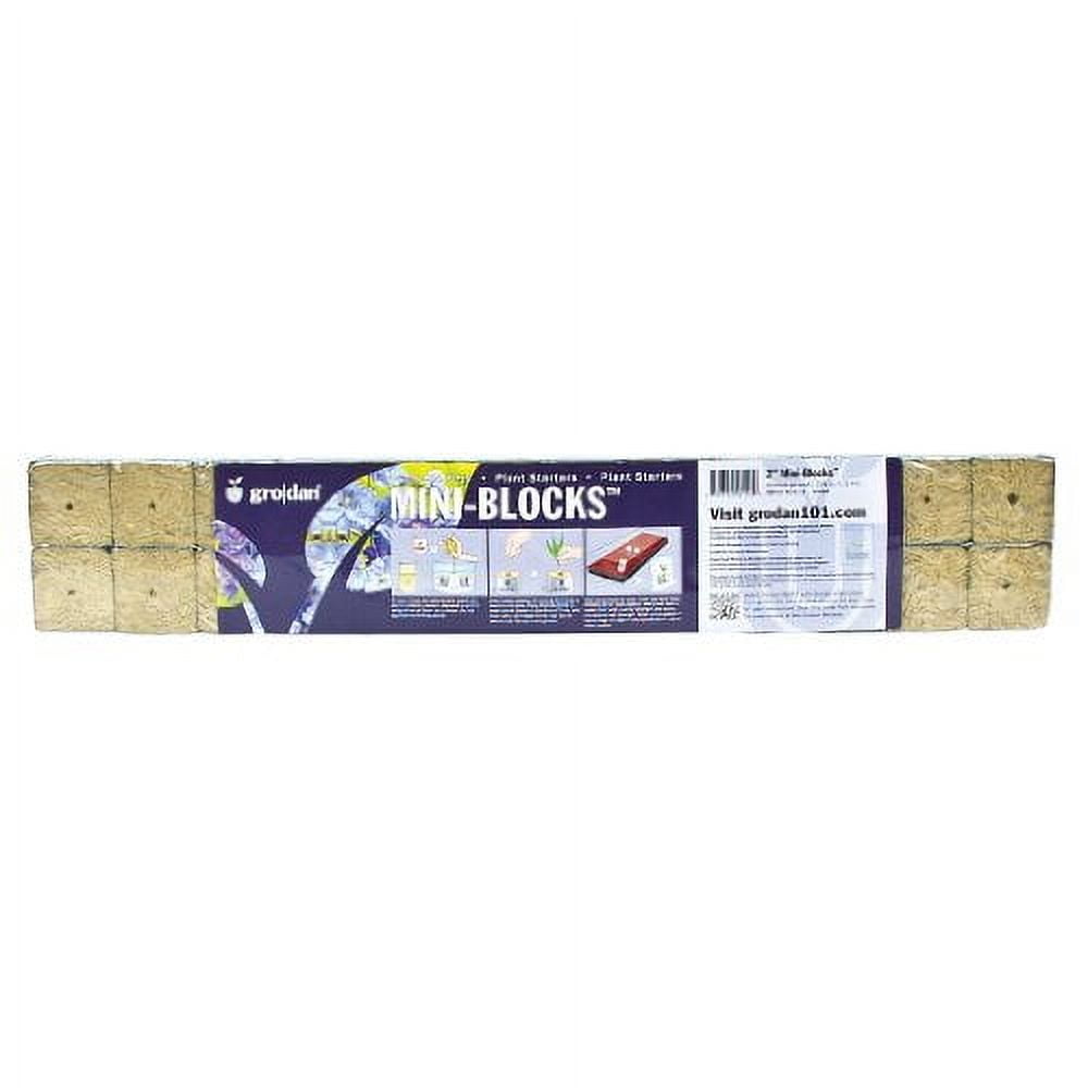 2" x 2" x 1.5" Rockwool Blocks - 24 Pack - Walmart.com