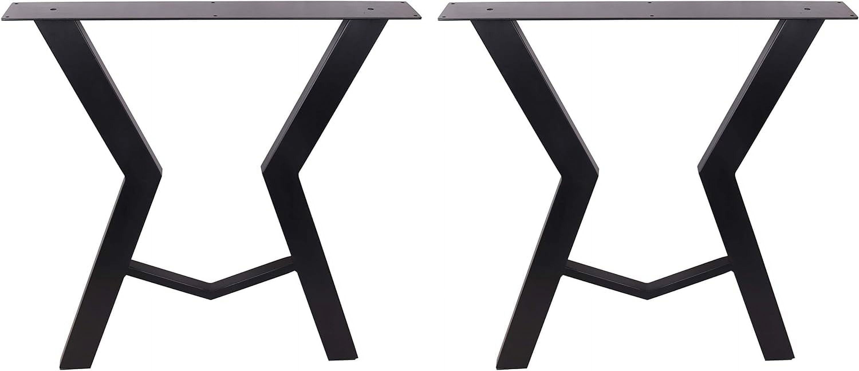 2 x 28 Dining Table Legs, Black Steel Table Legs, Office Table Legs ...