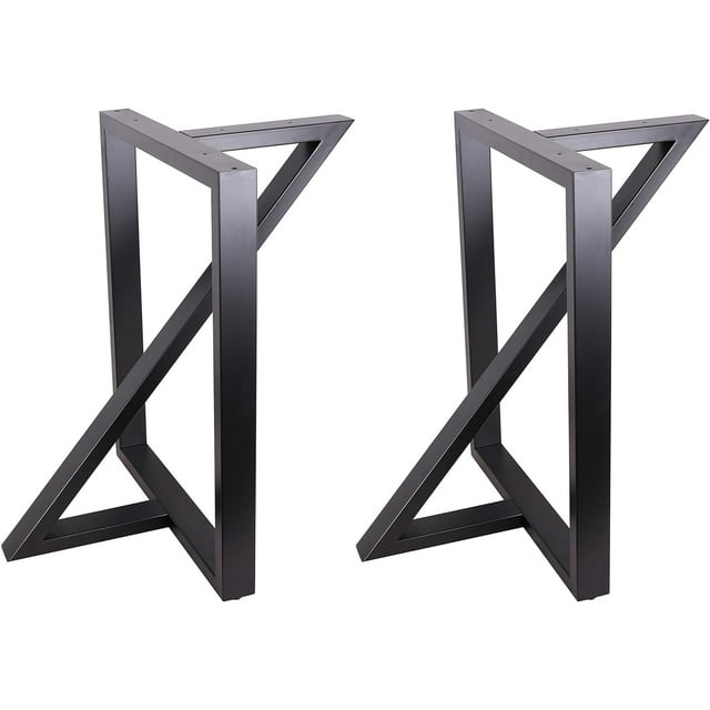 2 x 28 Dining Table Legs, Z-Shaped Steel Table Legs, Country Table Legs ...