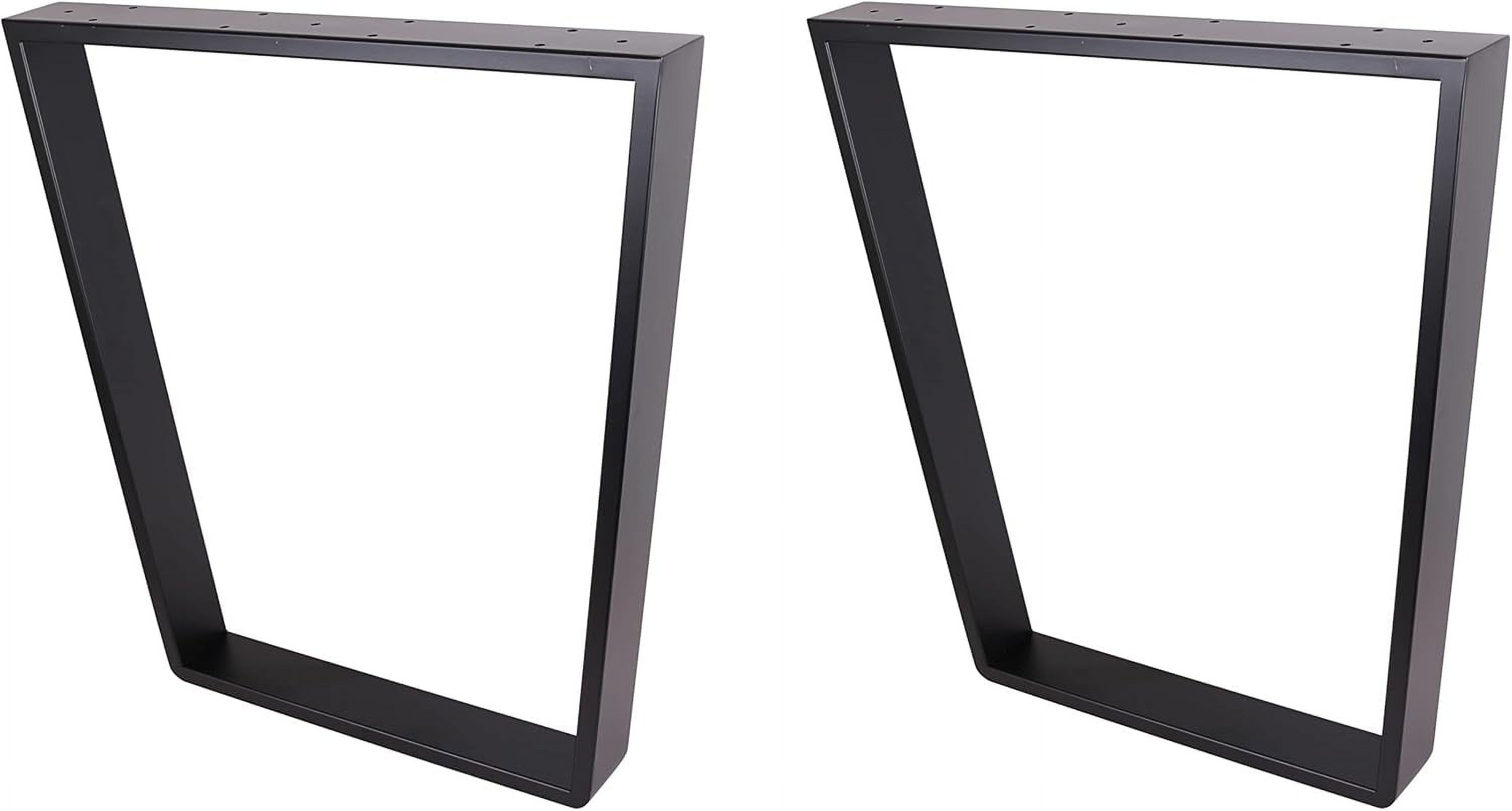 2 x 28" Trapezoid Dining Table Legs, Heavy Duty Inverted trapezoidal ...