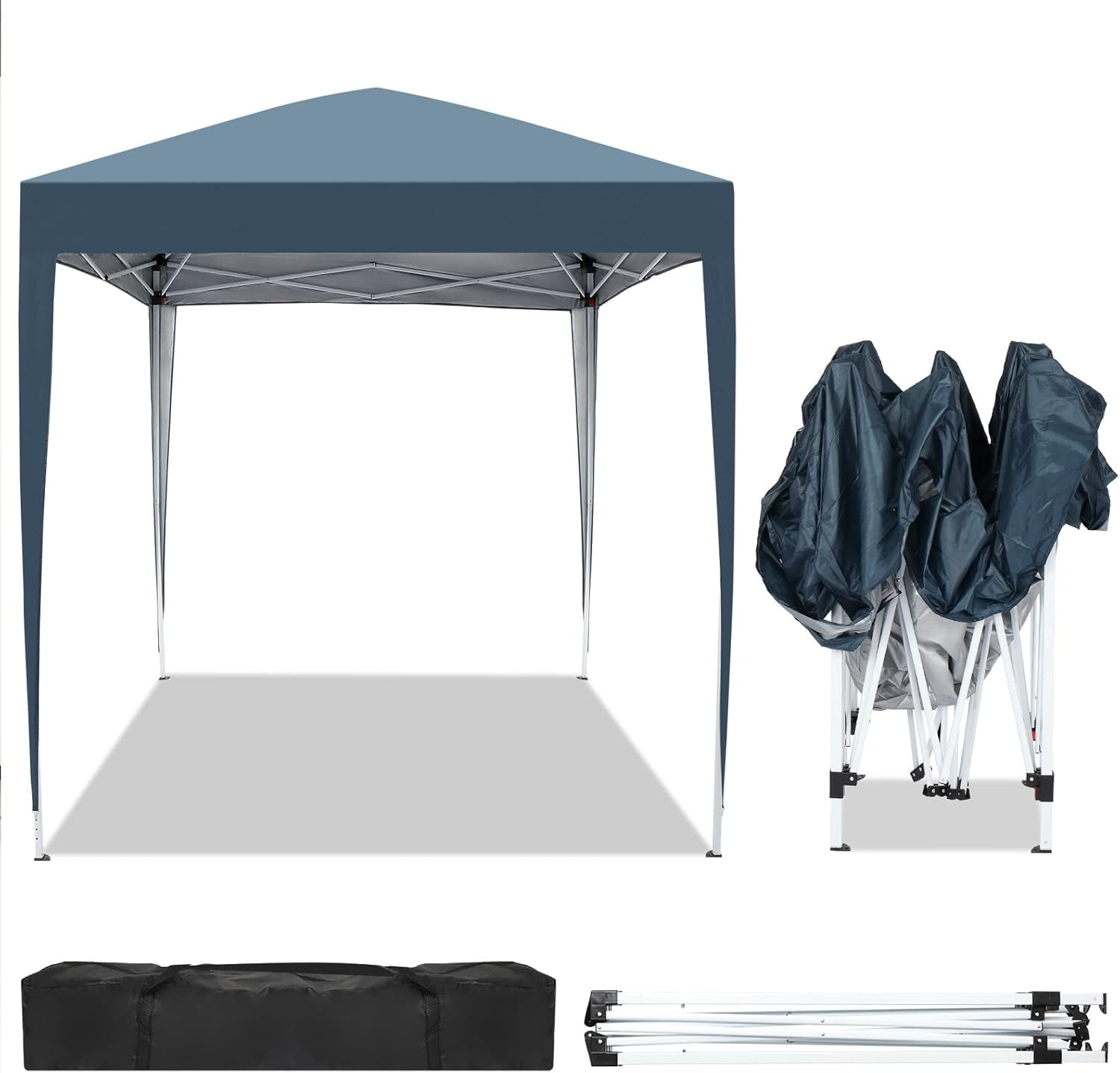 2 x 2m Practical Waterproof Right-Angle Folding Tent,Portable Folding ...