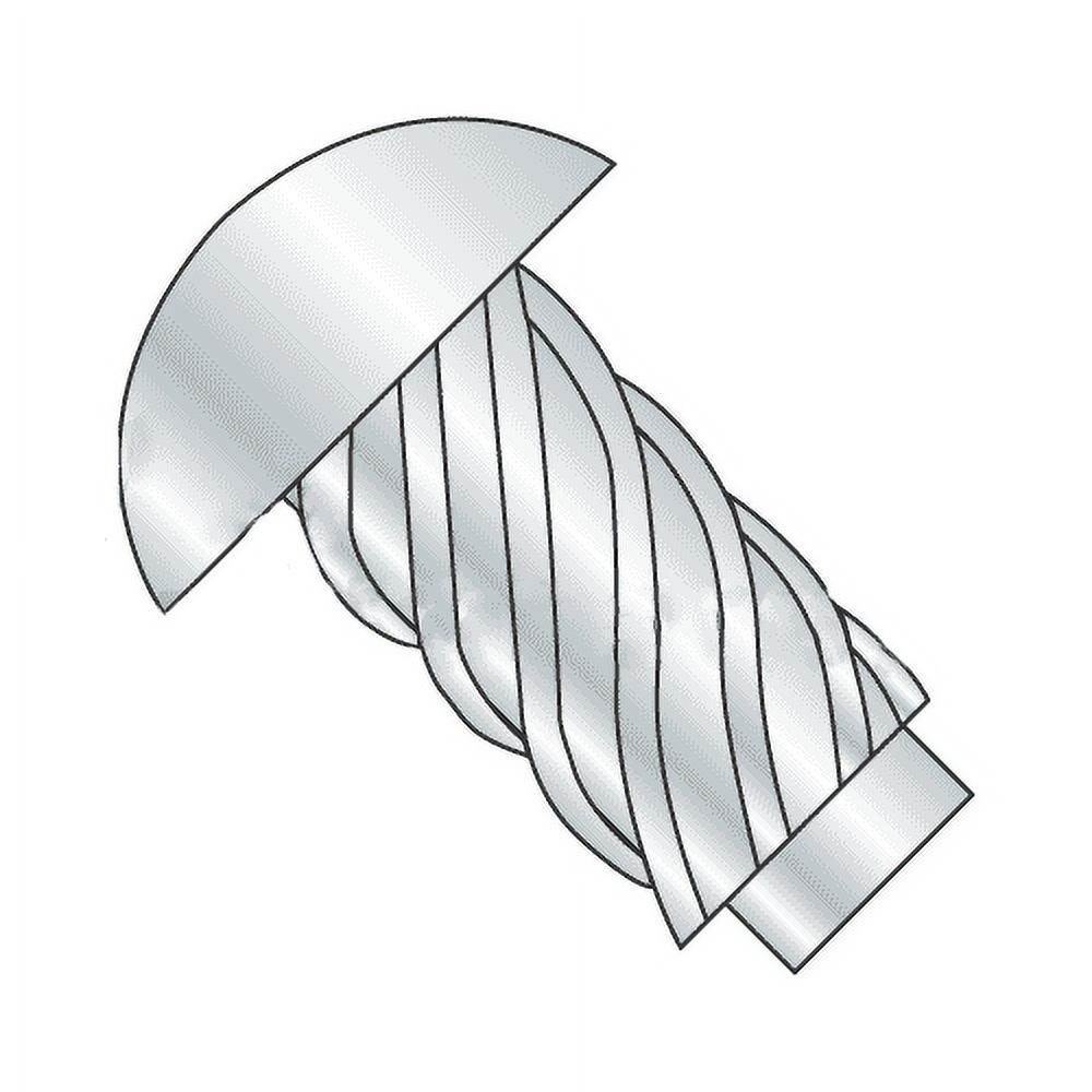 #2 x 3/16" Self-Tapping Screws / U Drive / Round Head / Steel / Zinc ...