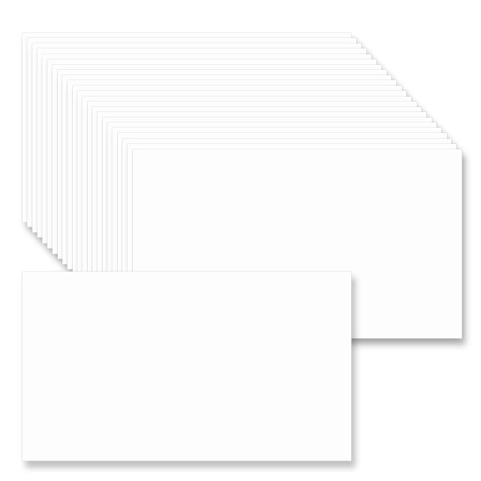 Pinovk 2 x 3.5 Inch White Card Stock Set of 200 Sheets - Walmart.com