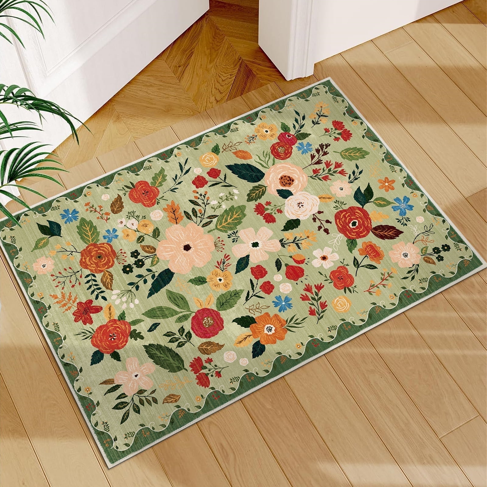 2'x 3' Boho Runner Rug for Hallways, Soft Non Slip Washable Runner Rug ...