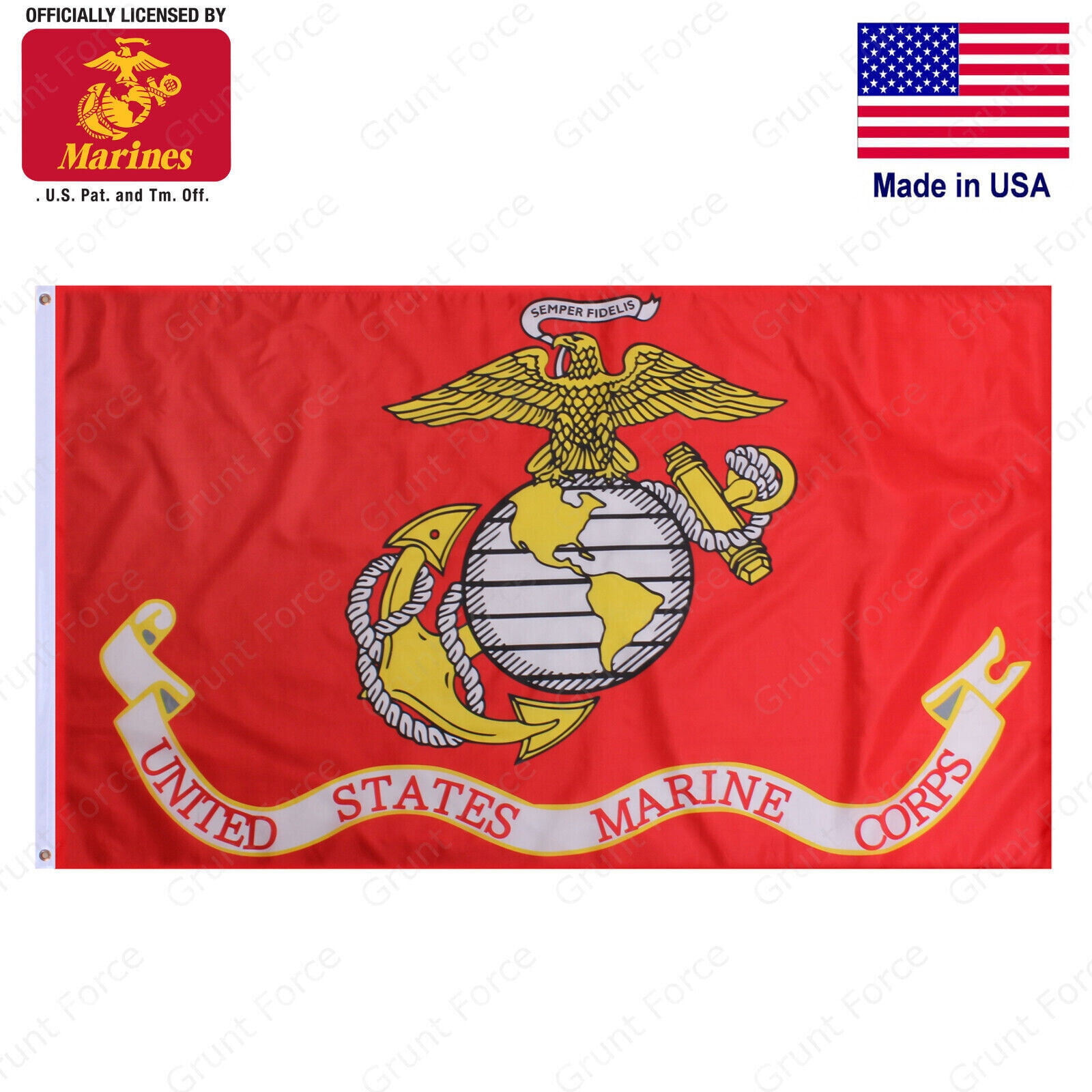 2' x 3' Marine Corps Flag, Yellow Polyester, Indoor/Outdoor - Walmart.com