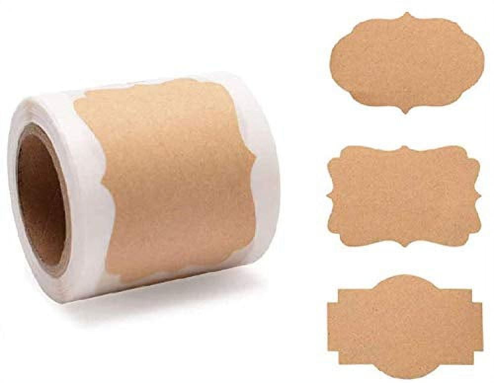 2? x 3?Natural Kraft Tags Sticker Gift Tags Stickers Customize Holiday ...