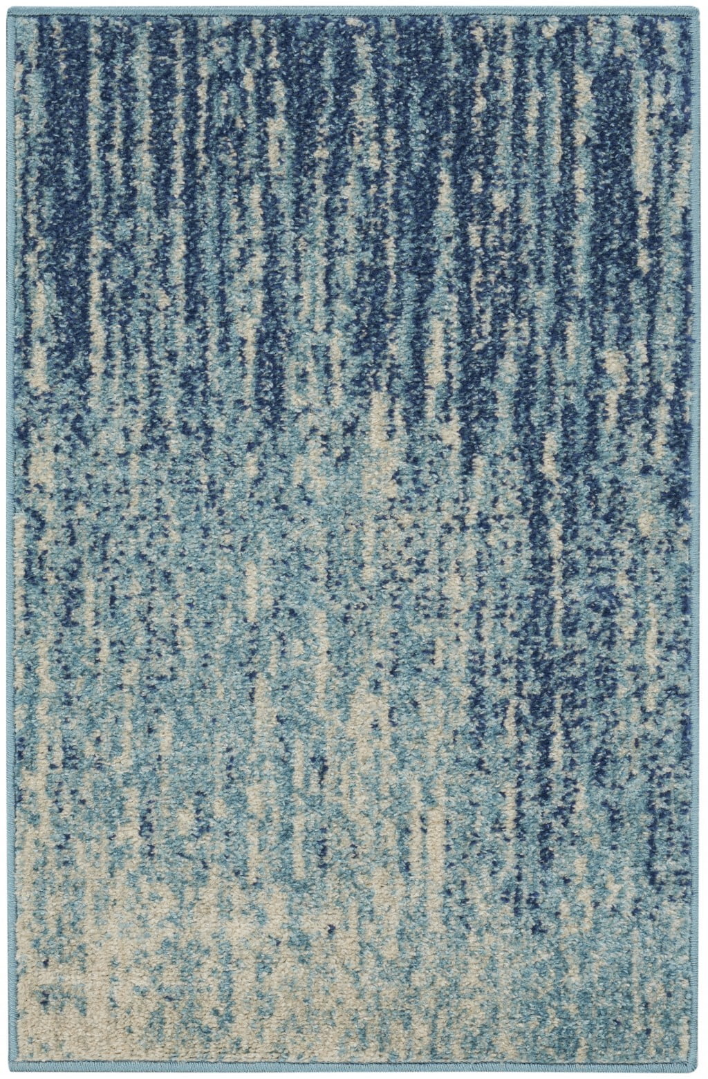 2â€™ x 3â€™ Navy and Light Blue Abstract Scatter Rug - Walmart.com