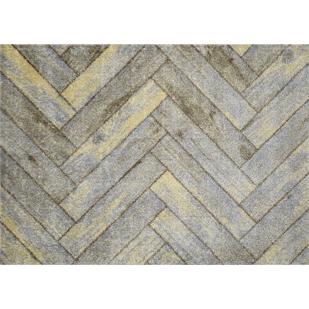 2' x 3' Rustic Gray Herringbone Washable Floor Mat - Walmart.com