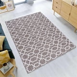 2 x 3 ft. Gemini Indoor & Outdoor Dual Face Gray & Black Triangles ...
