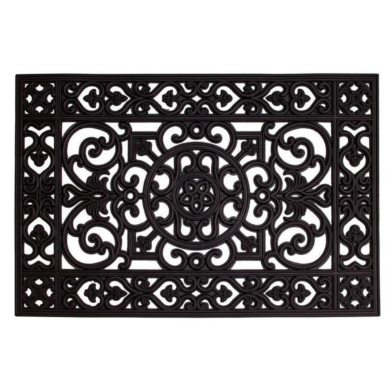 2 x 3 ft. Utopia Rubber Rectangular Doormat, Black - Walmart.com