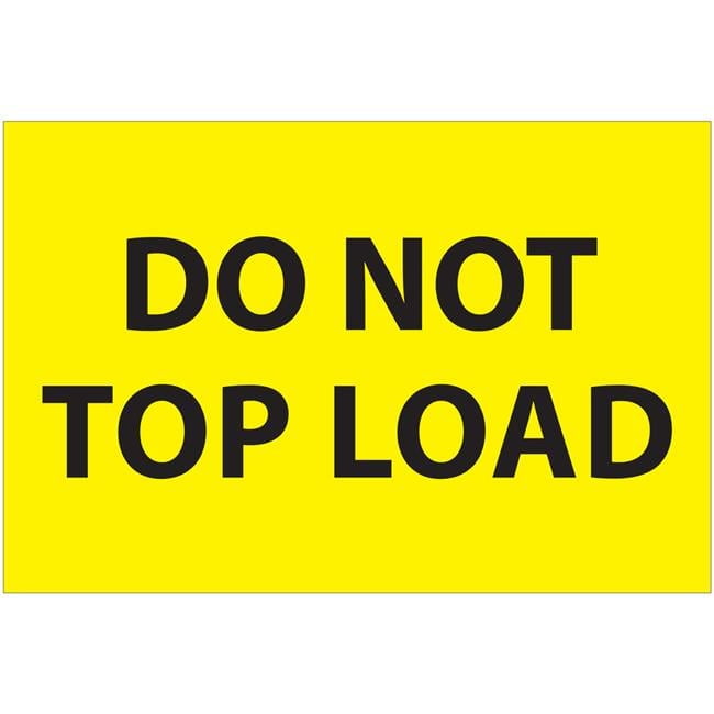 2 x 3 in. Do Not Top Load Labels, Fluorescent Yellow - Walmart.com