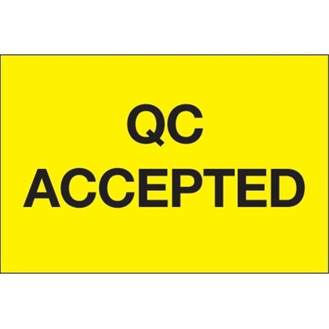 2 x 3 in. - QC Accepted Fluorescent Yellow Labels - Walmart.com