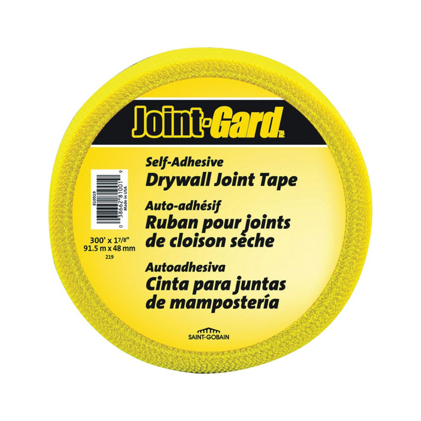 2" x 300' FibaTape FDW7985-H Yellow Joint-Gard Self-Adhesive Mesh Joint ...