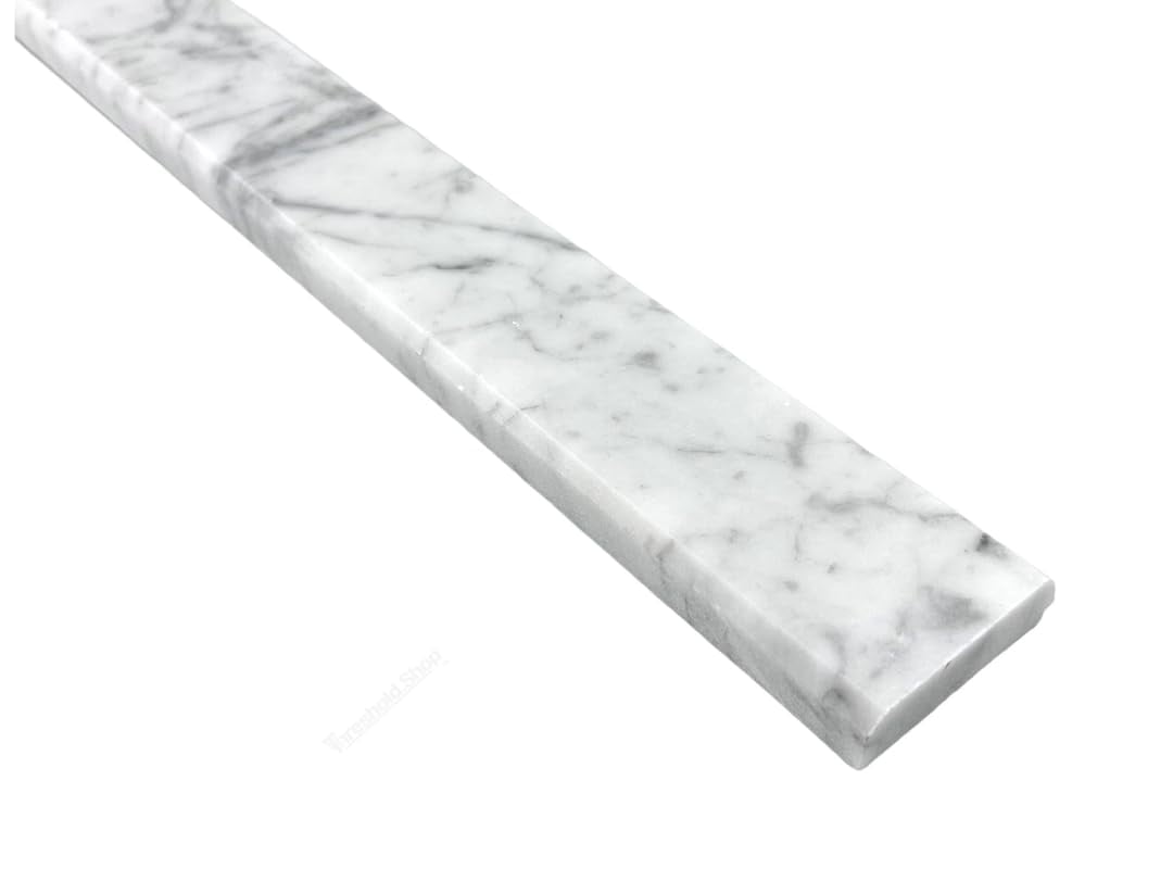 2 x 36 inches | Double Beveled Marble Threshold for Floor Transitions ...