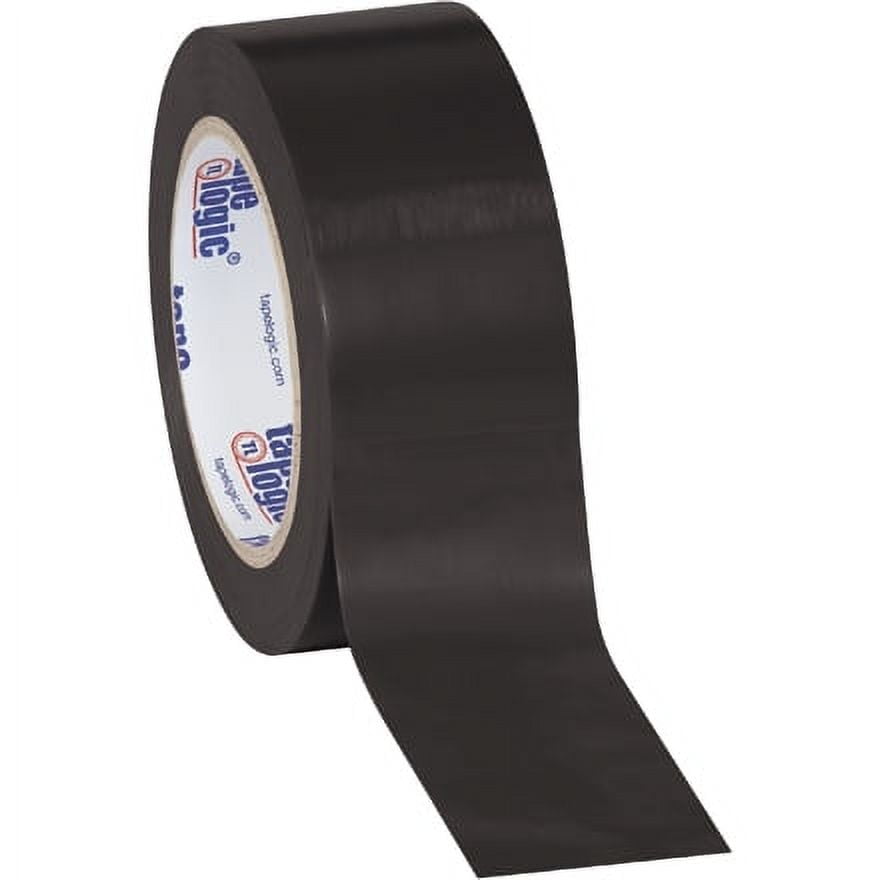 2" x 36 yds. Black Tape Logic® Solid Vinyl Safety Tape 6 Mil 24 Rls ...