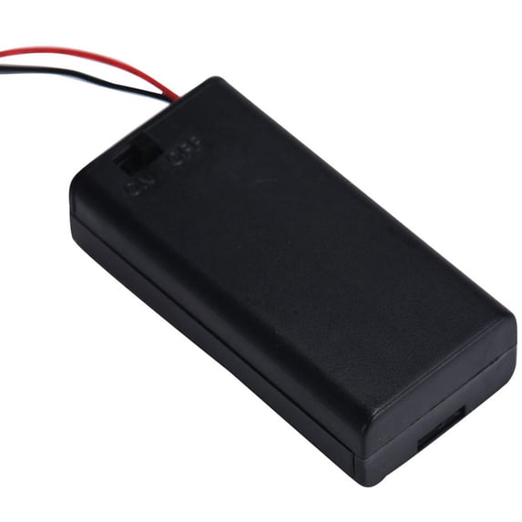 2 x 3V Battery Holder Connector Storage ON/OFF With Wire - Walmart.com