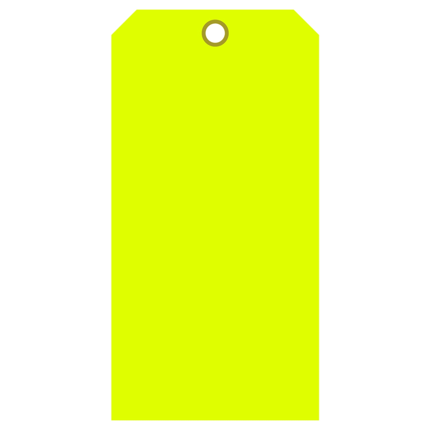 2 x 4 Fluorescent Yellow Plastic Waterproof tags 100 per pack - Walmart.com