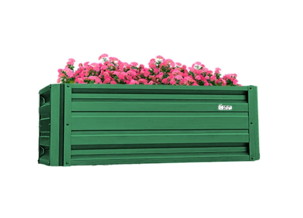 2 x 4 Rectangular Metal Planter Box Durable Raised Garden Bed in ...