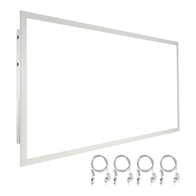 2 x 4 ft. 6000 lm 50W LED Flat Panel Surface Mount LED Drop Ceiling ...