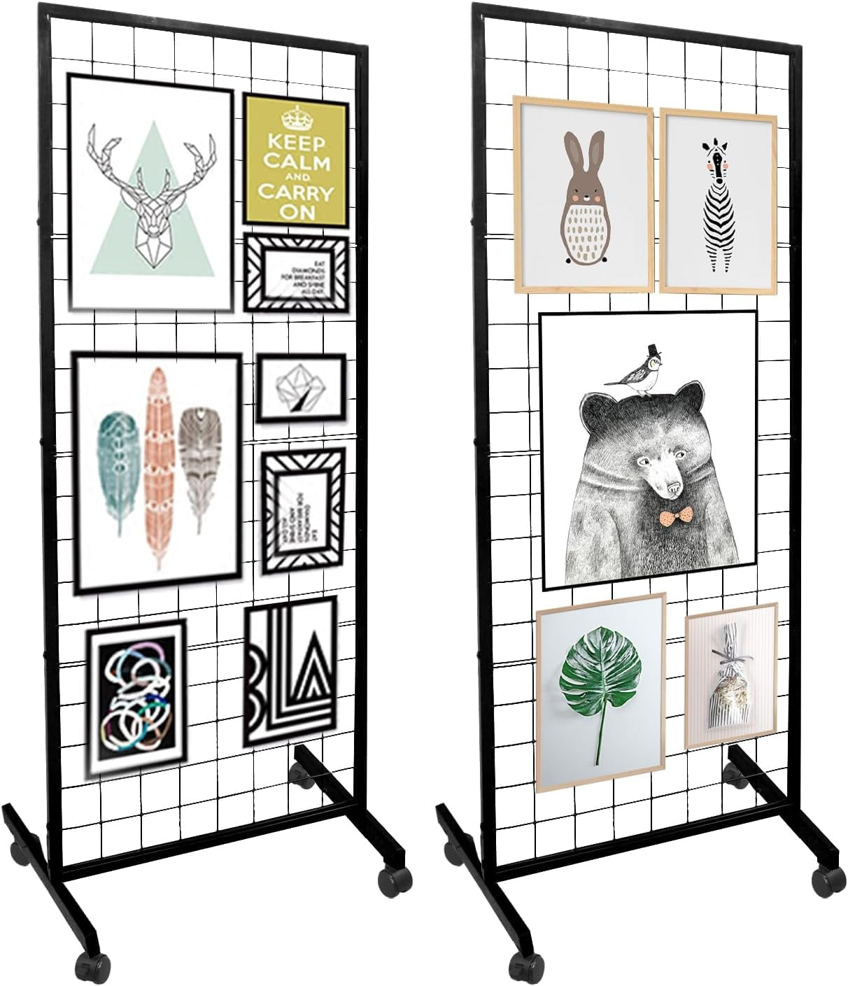 2' x 5.5' Gridwall Panel Display Stand Gridwall Panels Tower with T ...