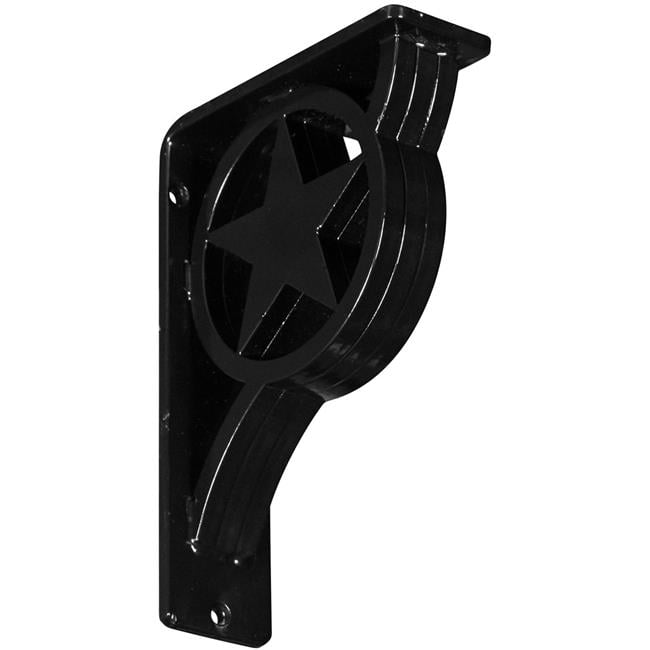 2 x 5.5 x 8 in. Austin Wrought Iron Bracket - Triple Center Brace ...