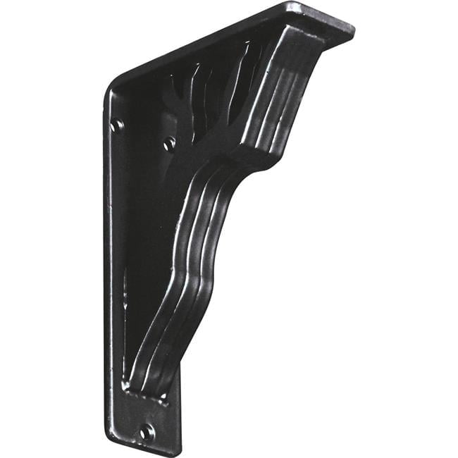 2 x 5.5 x 8 in. Damon Wrought Iron Bracket - Triple Center Brace Powder ...