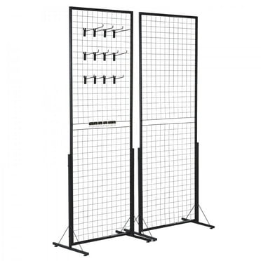 2' x 5.6' Grid Wall Panels Tower, 2 Packs Wire Gridwall Display Racks ...