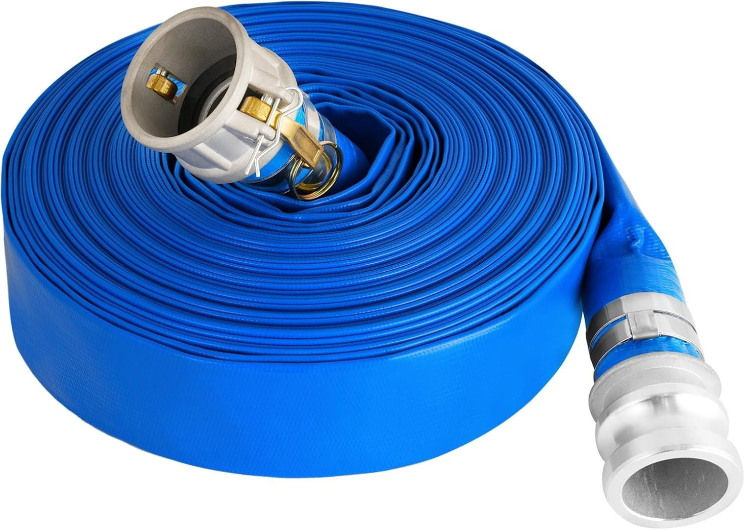2" x 50 ft Backwash Hose for Swimming Pools, Heavy Duty PVC Water Lay Flat Discharge Hose ...