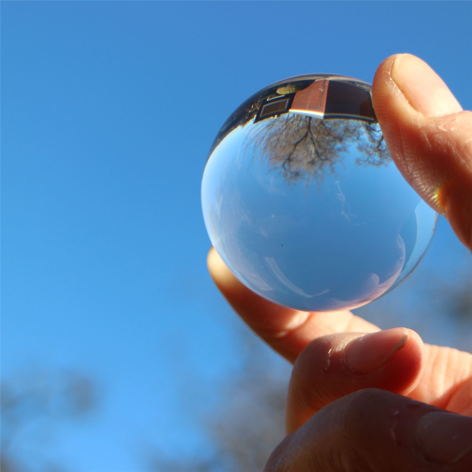 2 x 50mm, Polished Clear Plastic Sphere Transparent Acrylic Solid ...
