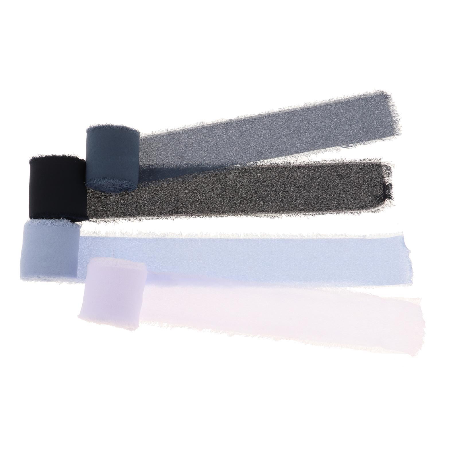 2" x 5Yd Set of 4 Rolls Chiffon Fringe Ribbon Handmade Chiffon Ribbon ...