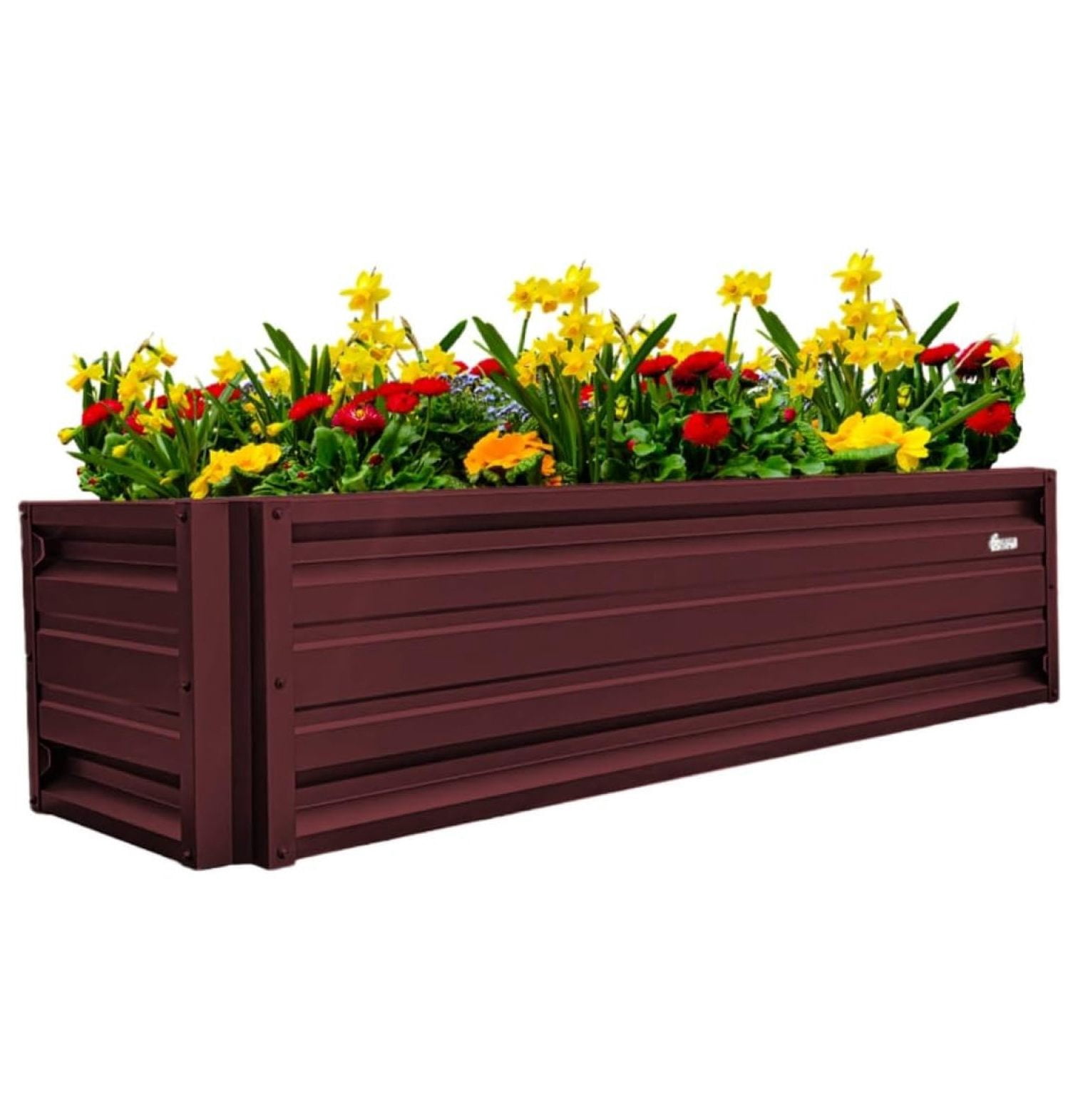 2 x 6 Rectangular Metal Planter Box Durable Raised Garden Bed in ...