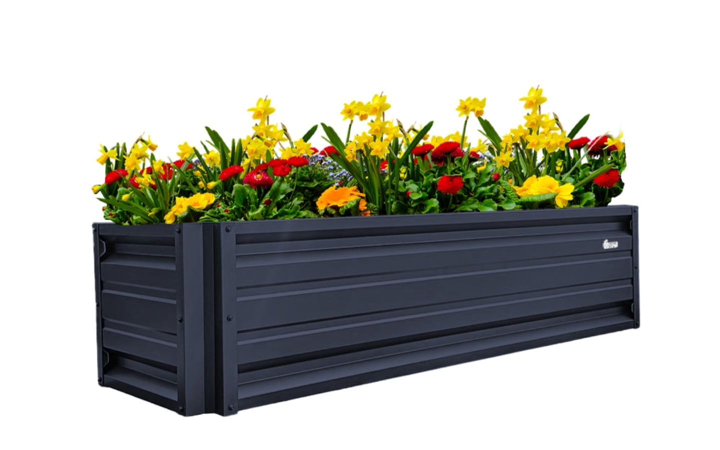 2 x 6 Square Metal Planter Box Durable Raised Garden Bed in Galvalume ...