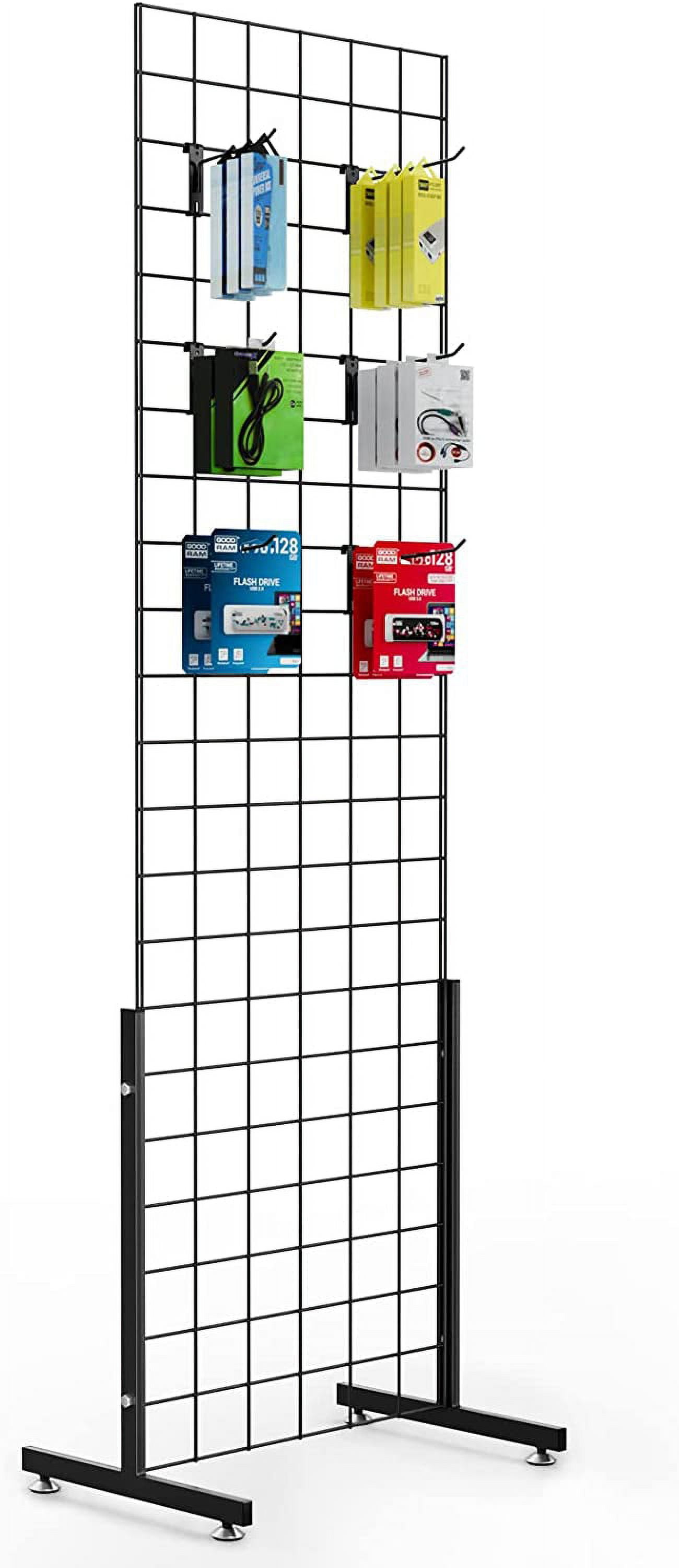 2' x 6' Standing Grid Panel Tower, Thicker 5mm Wire, 180 LBS Weight ...