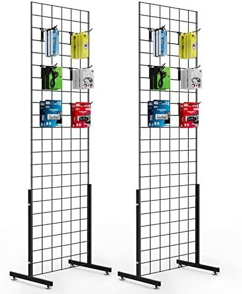 2' x 6' Standing Grid Panel Tower, Thicker 5mm Wire, 180 LBS Weight ...