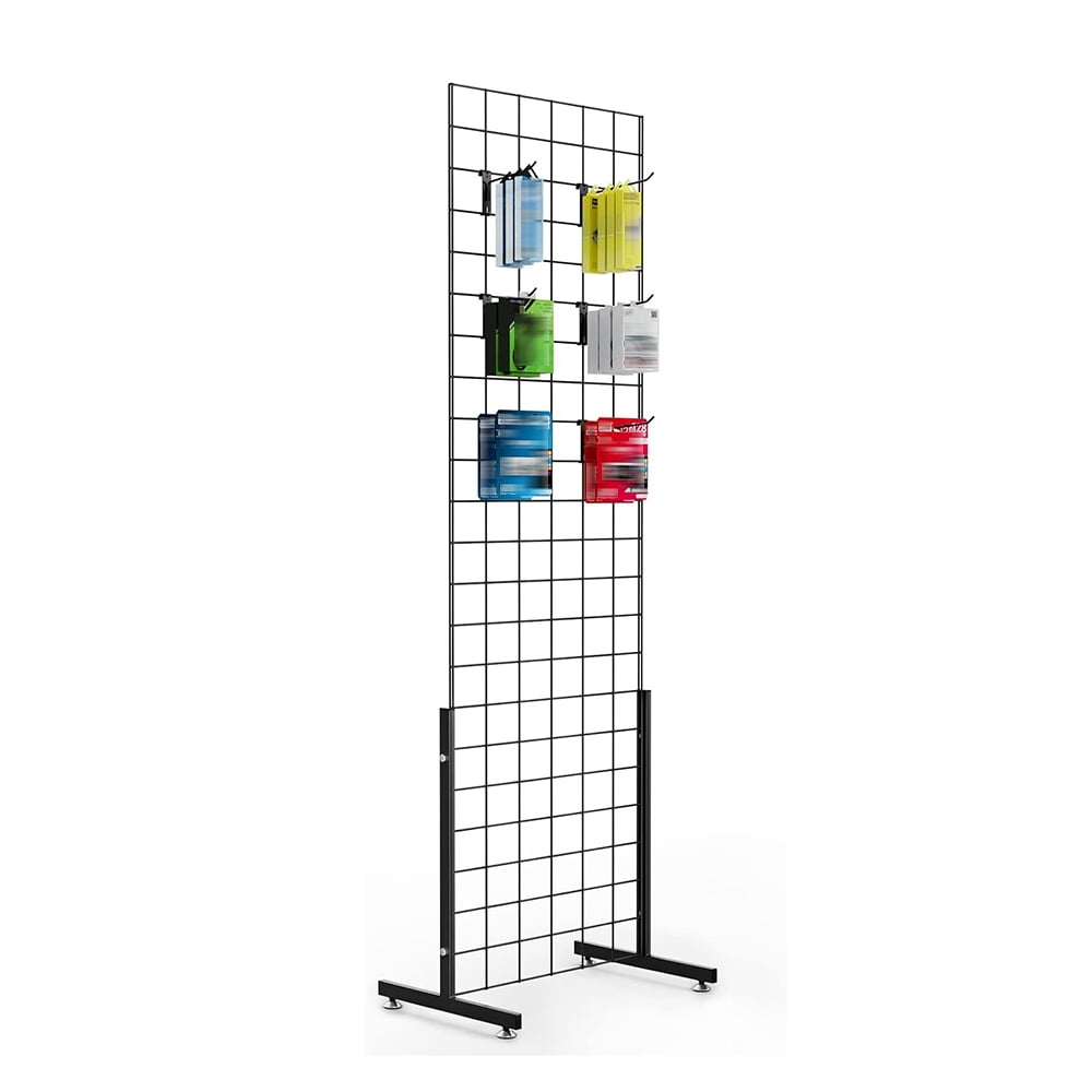 2' x 6' Standing Grid Panel Tower, Thicker 5mm Wire, 180 LBS Weight ...