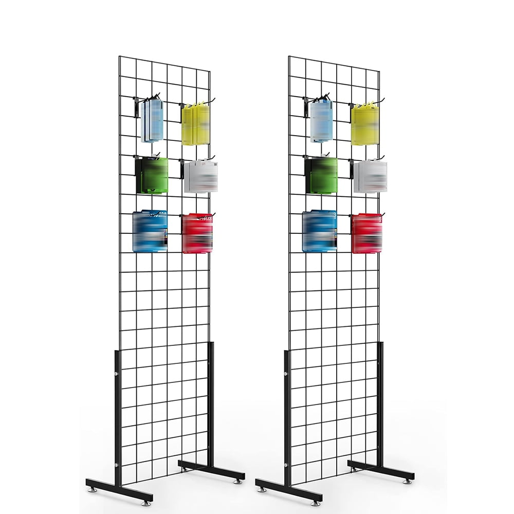 2" x 6"Standing Grid Panel Tower, Grid Wall with T-Legs, Thicker 5mm ...