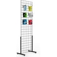 2' x 6' Standing Grid Panel Tower Wire Grid Wall with T-Legs Grid Rack ...