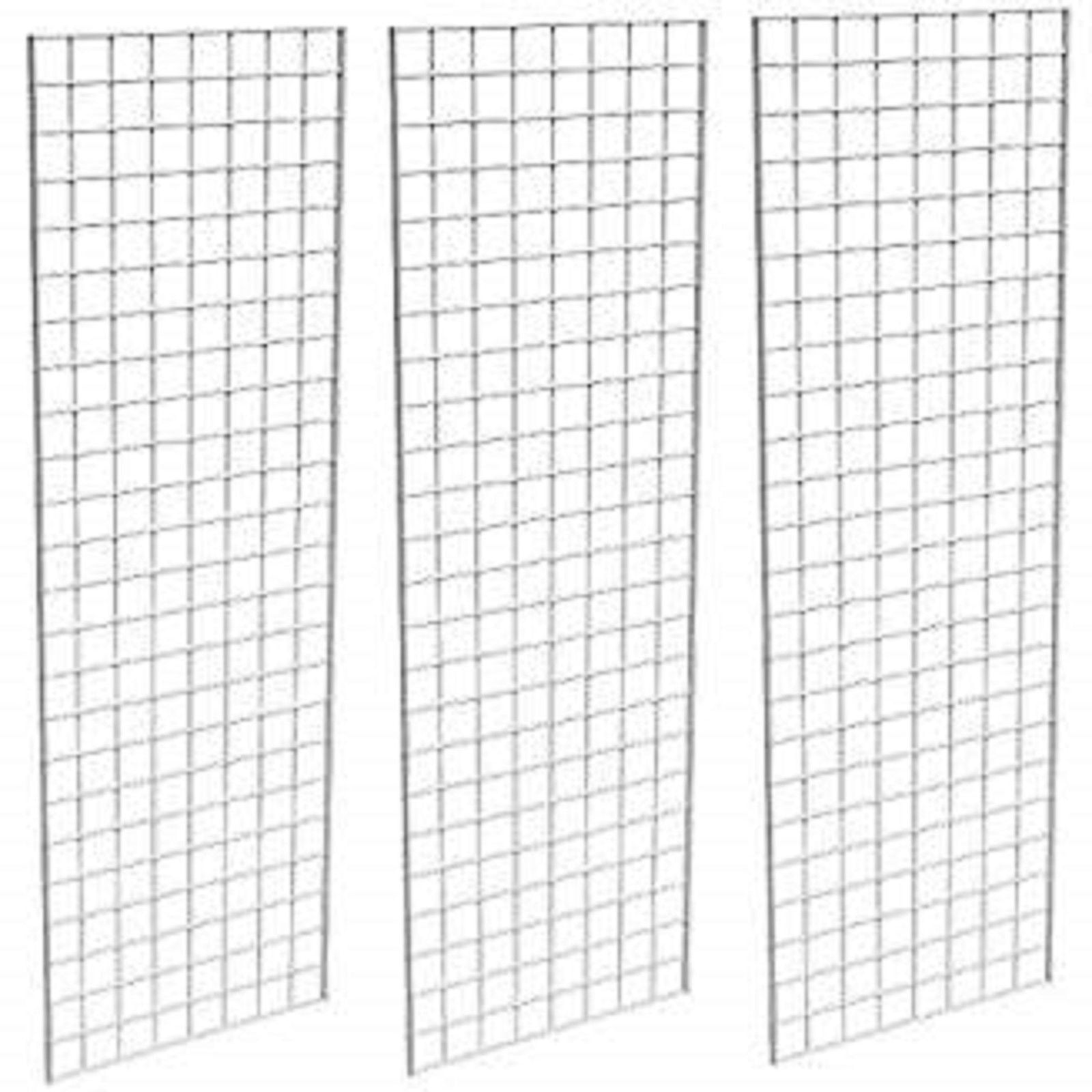 Only Hangers White Grid Panels 2 x 6 Wire Display (3pk) - Walmart.com