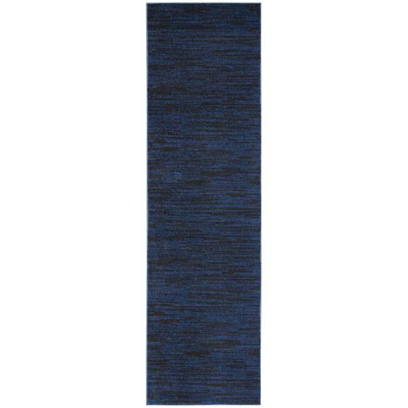 2 x 6 ft. Midnight Blue Non Skid Indoor & Outdoor Runner Area Rug ...