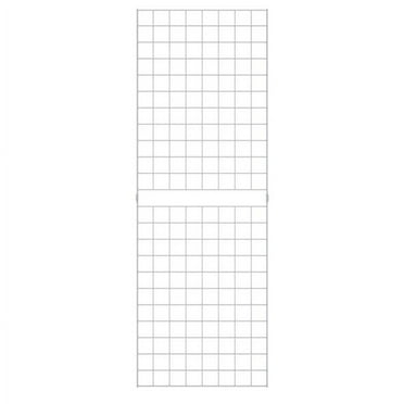 Bonnlo 6' x 2' Wire Grid Panel Tower with T-Base Floorstanding, Wire ...