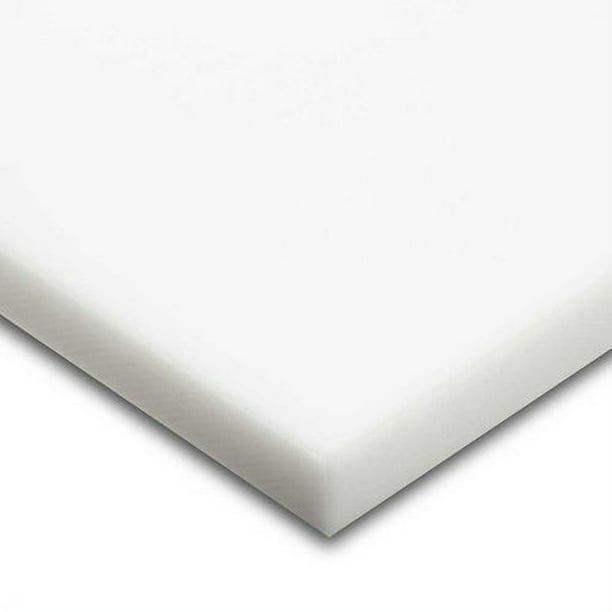 2" x 6" x 24", Acetal Plastic Sheet, White - Walmart Business Supplies