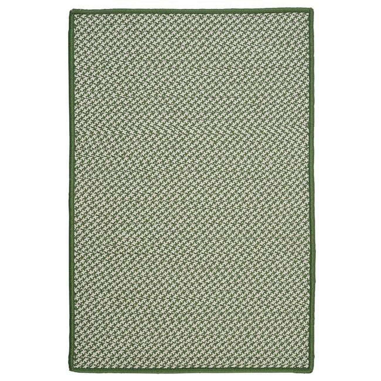 2 x 7 ft. Outdoor Houndstooth Tweed Rug, Leaf Green - Walmart.com